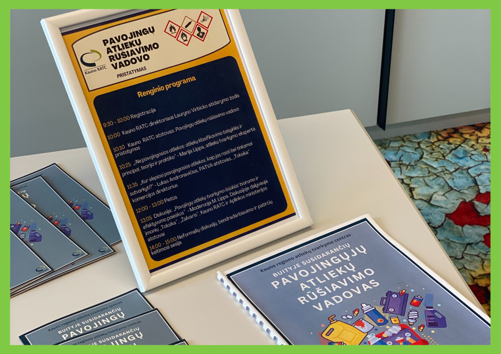 Kauno RATC pristato pavojingų atliekų rūšiavimo vadovą gyventojams ...