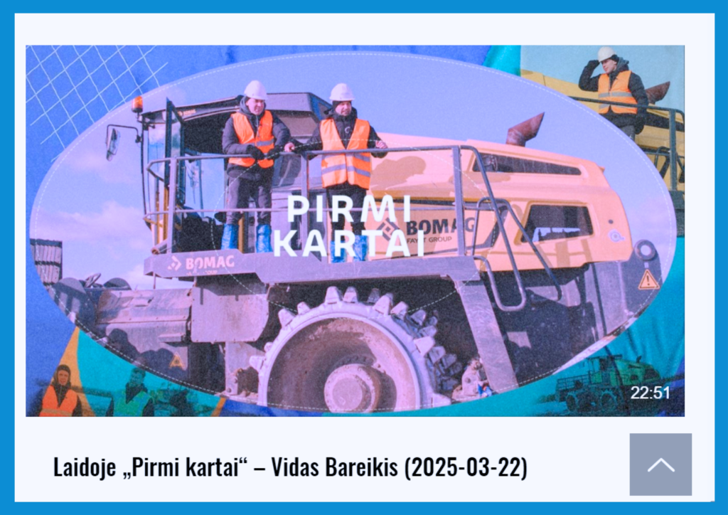 Vidas Bareikis sėdo už galingo atliekų tankintuvo vairo: „Jaučiausi lyg ...